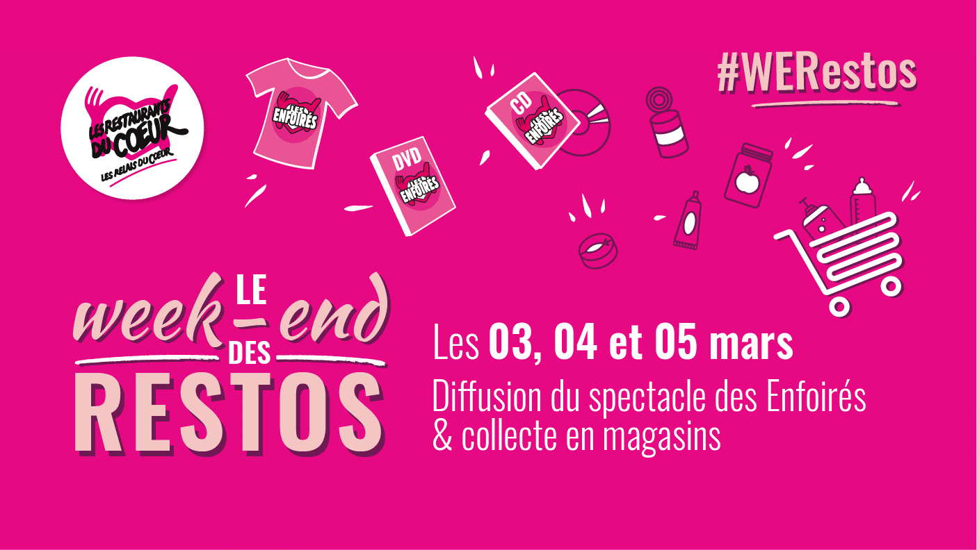 Rendez-vous du 3 au 5 mars pour le Week End Restos ! | Les Restos du Cœur